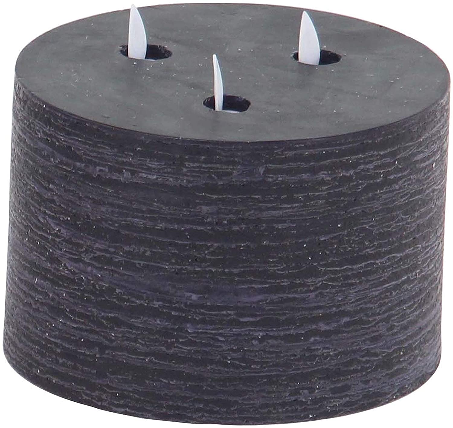 Modern Black Led Candles (Set 3) Contemporary Wax | Diamond Home USA